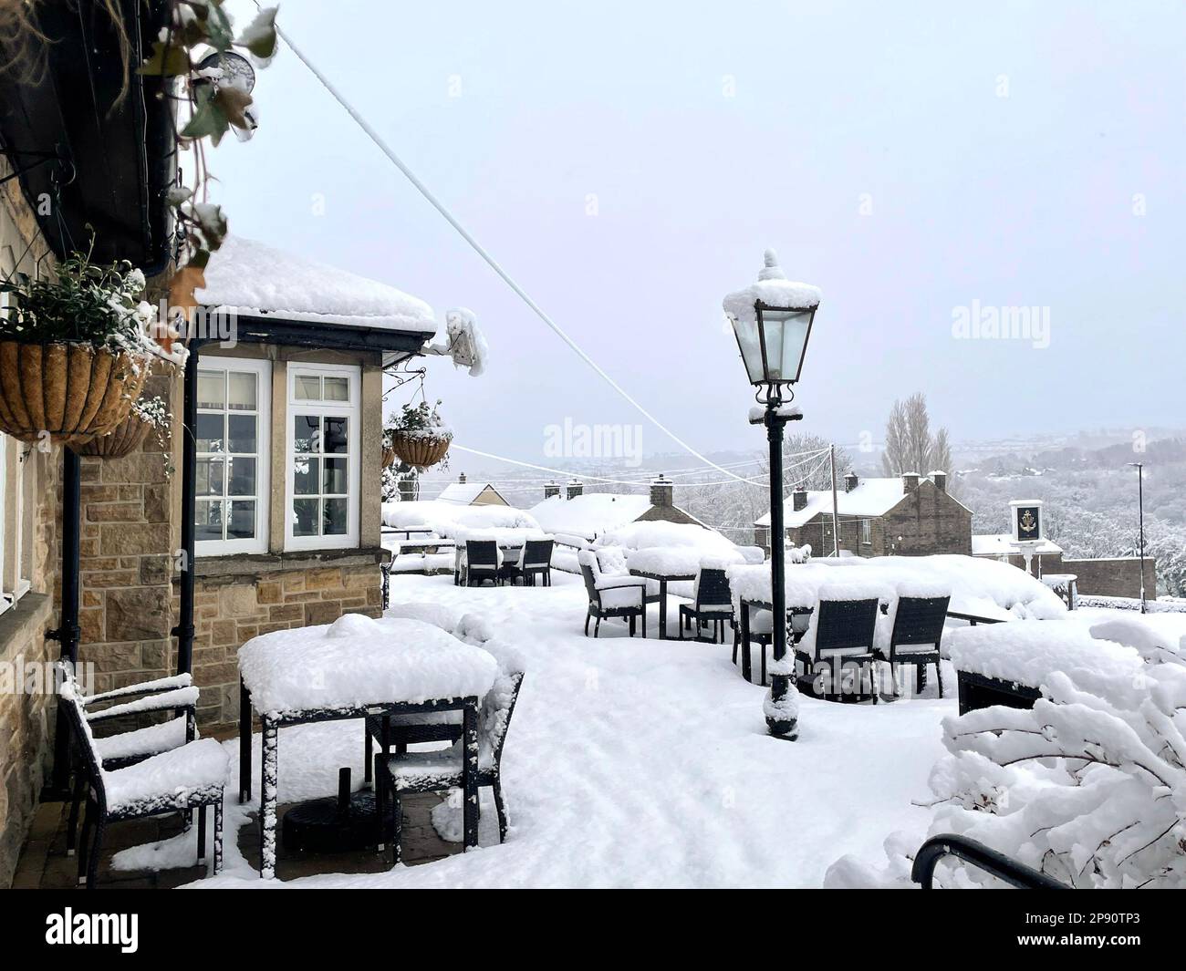 A view of the Loxley area of Sheffield after heavy snow overnight ...