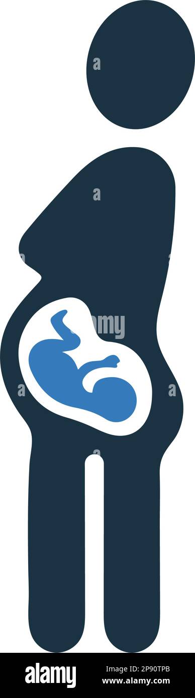 Obstetrics, pregnant icon / vector graphics. Beautiful design and fully ...