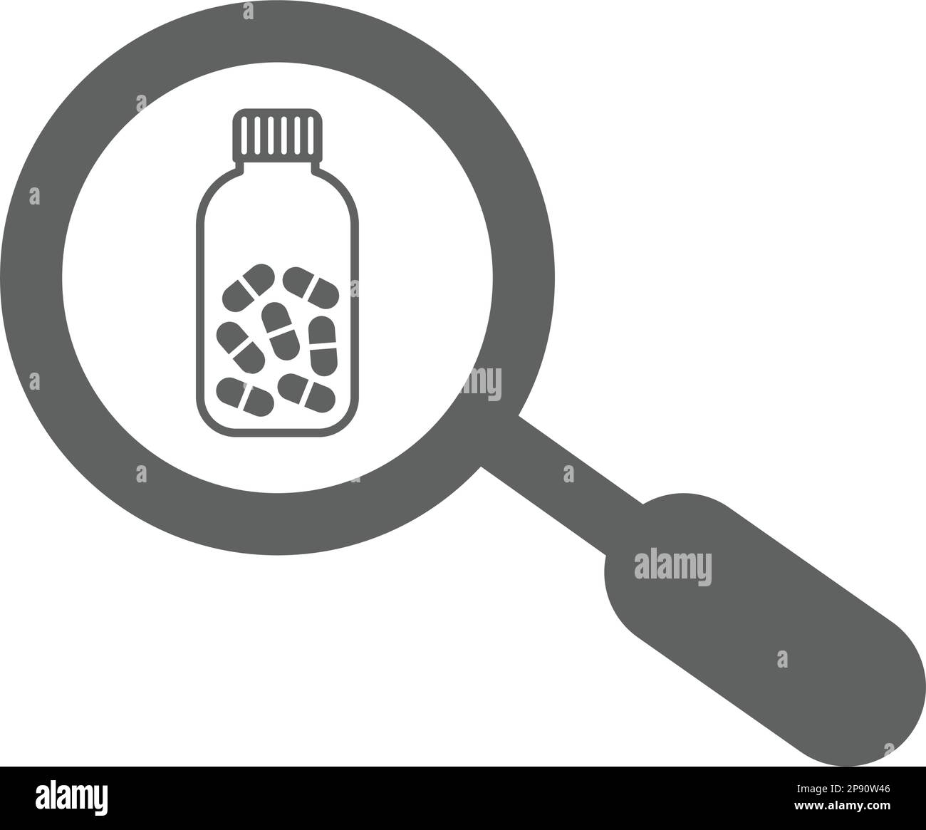 Medicine searching icon. Beautiful design and fully editable vector for ...