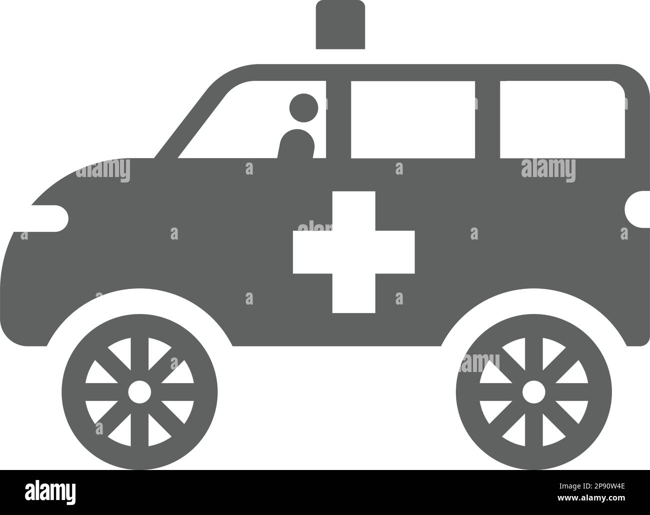 Medical car, Ambulance icon, vector graphics for various use Stock ...