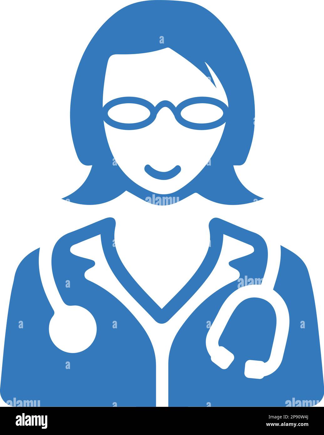 Female Doctor Icon Vector