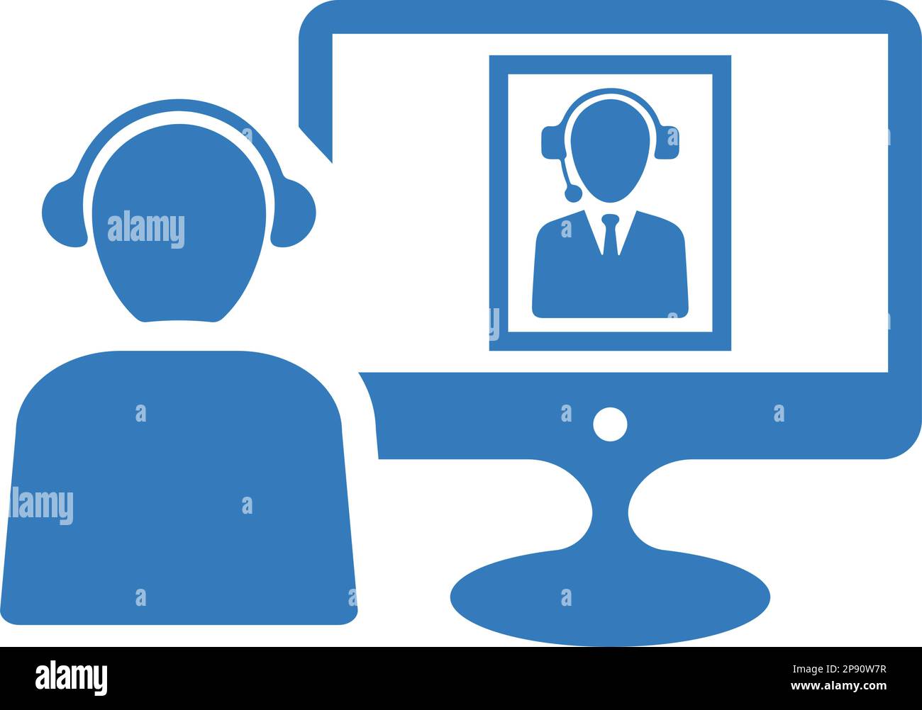 Video conference icon. Use for commercial, print media, web or any type ...