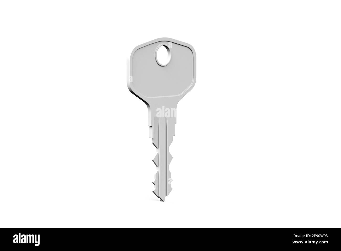 Key mockup isolated on white background - 3d render Stock Photo - Alamy