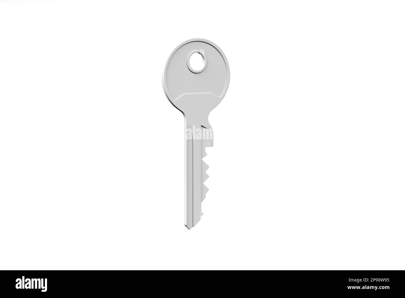 Key mockup isolated on white background - 3d render Stock Photo - Alamy
