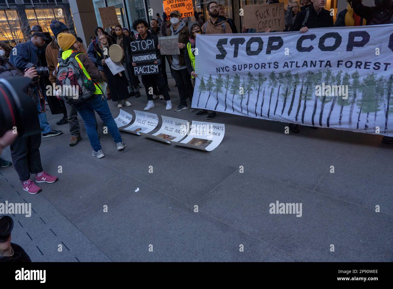 Police training center protesters hi-res stock photography and images ...