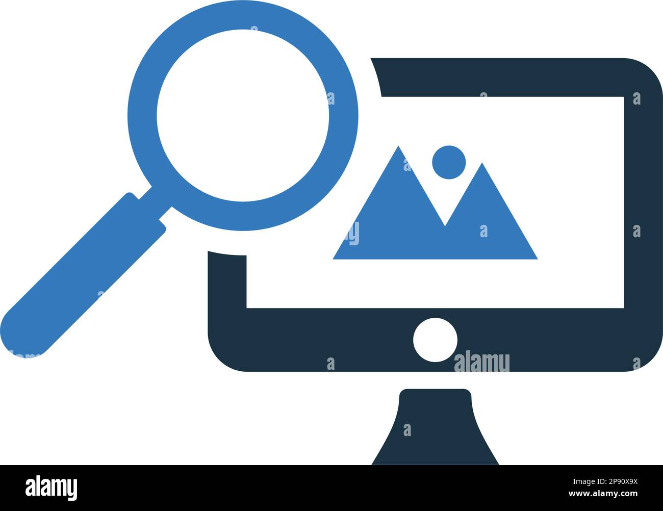 Image search icon. Using in print, web, design projects or any type of ...