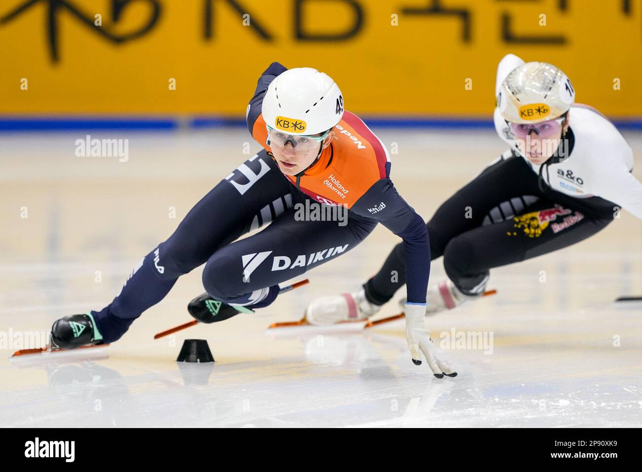 SEOUL, KOREA - MARCH 10: Selma Poutsma of the Netherlands competing on ...