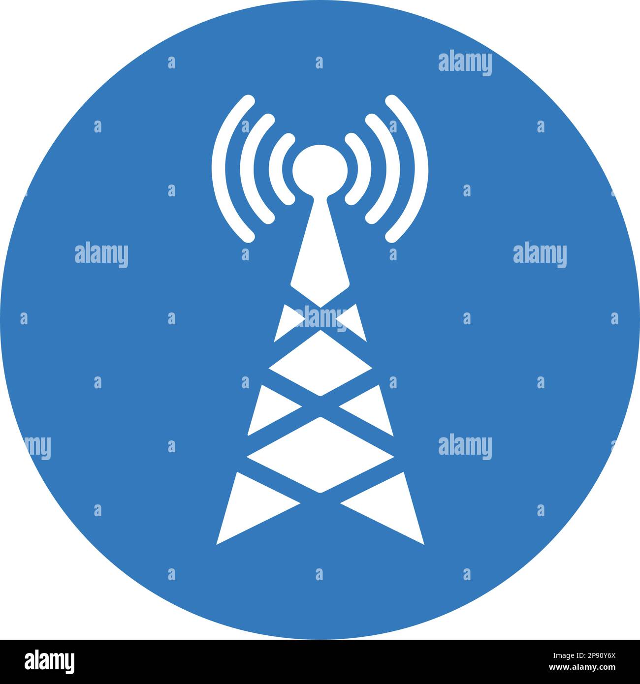 Communication, network, tower icon, vector graphics for various use ...