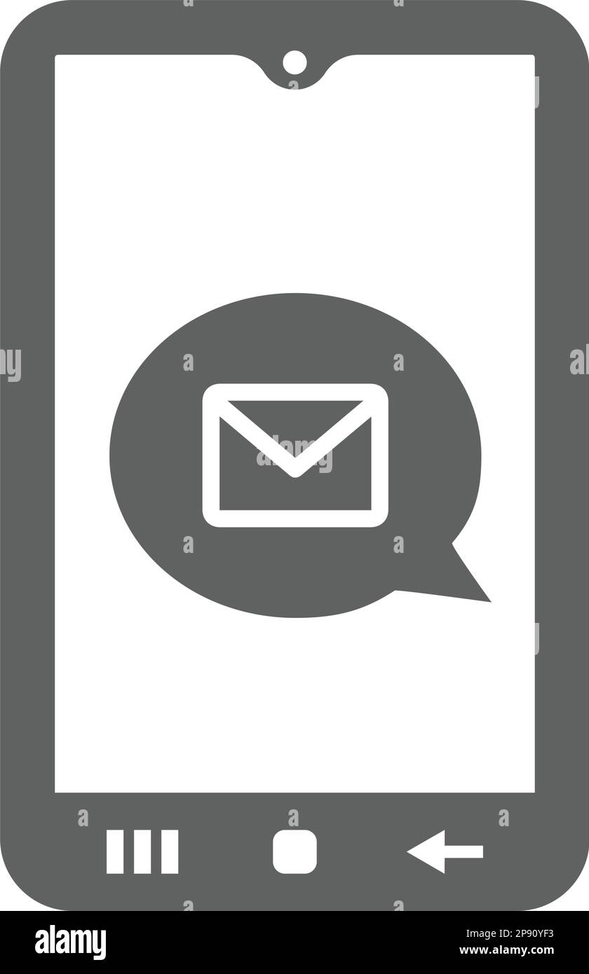 Message, phone, SMS icon, vector graphics for various use Stock Vector ...