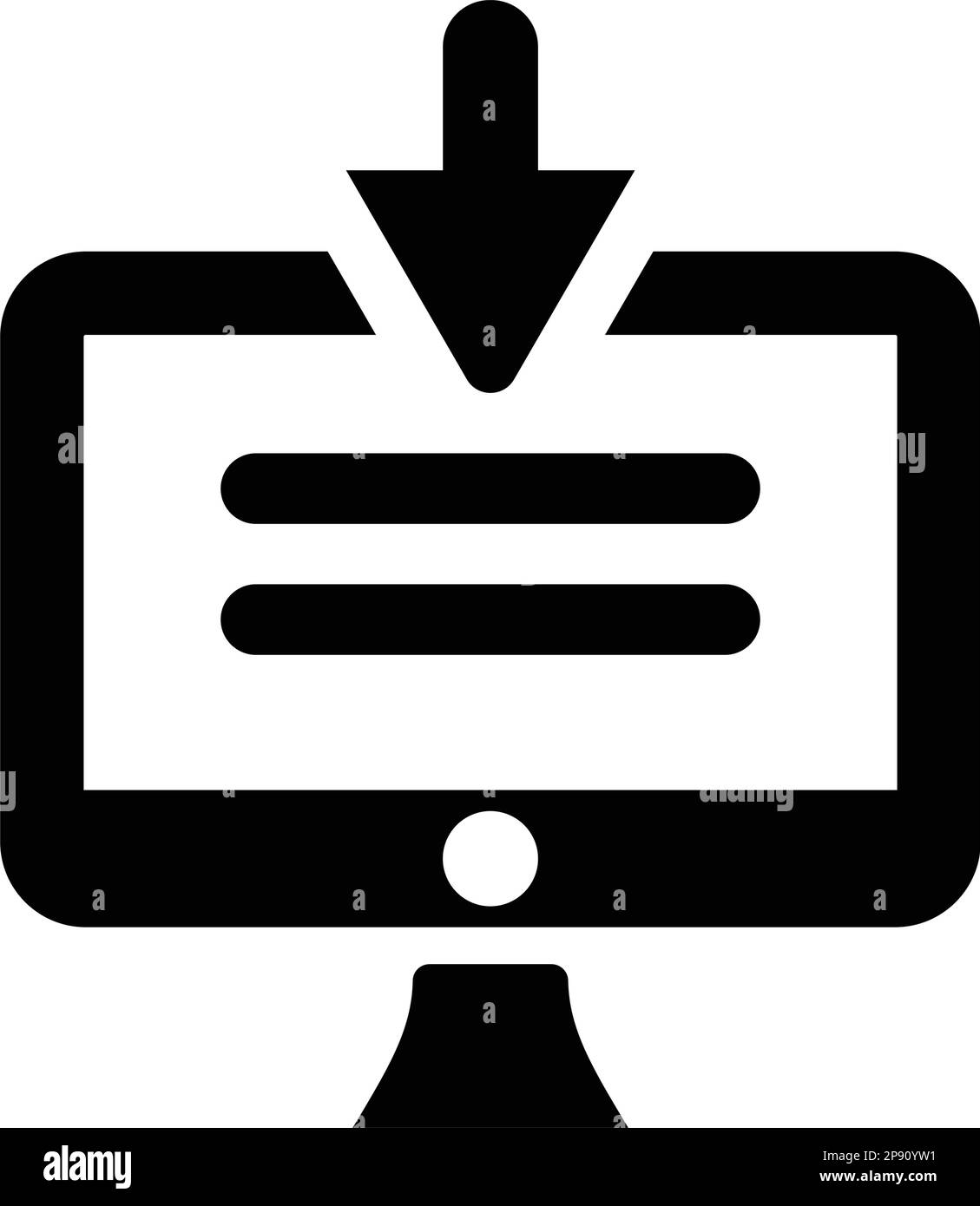 Landing page icon. Using in print, web, design projects or any type of ...