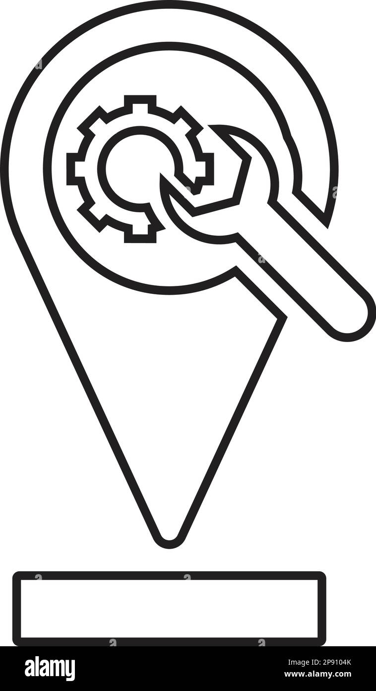 Place optimization icon. Editable Vector EPS. Meticulously design and ...