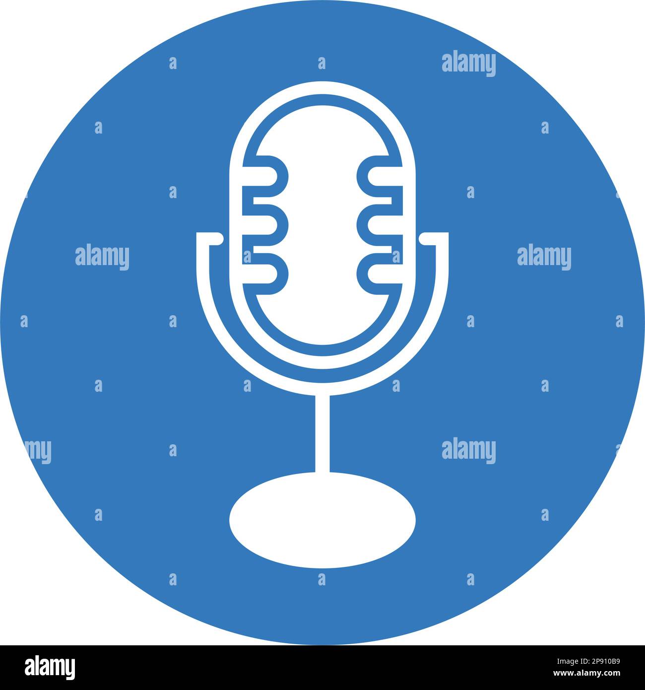 Podcast microphone icon. Beautiful design and fully editable vector for ...