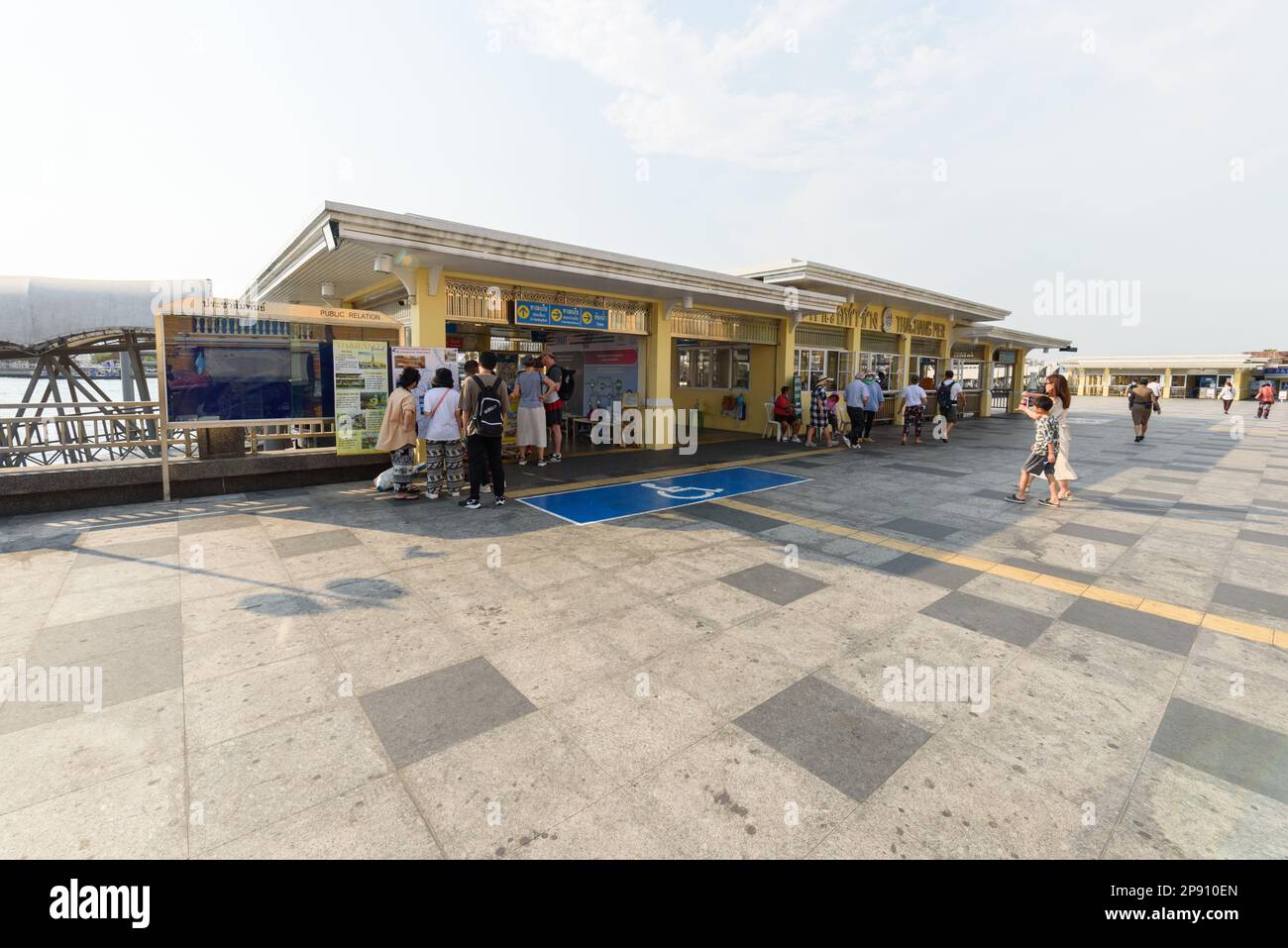 Bangkok,Thailand - Feb 5 , 2023 : a lot of people at THACHANG PIER for ...