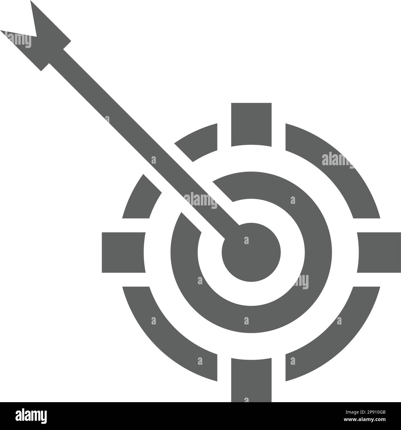 SEO goal icon. Simple vector illustration isolated on a white ...