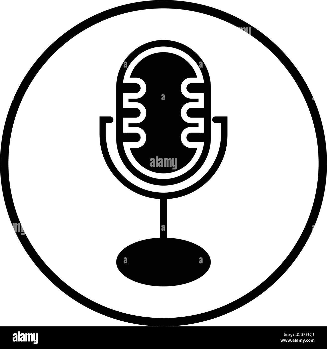 Podcast microphone icon. Beautiful design and fully editable vector for ...