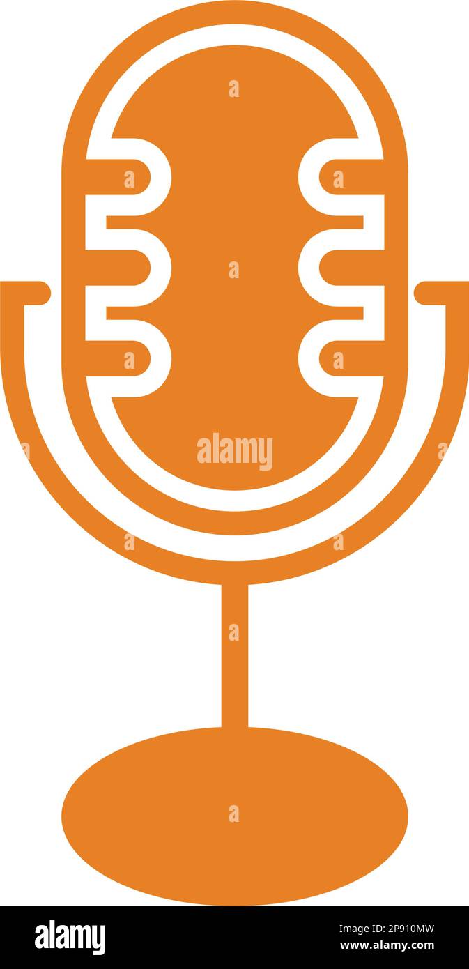 Podcast microphone icon. Beautiful design and fully editable vector for ...
