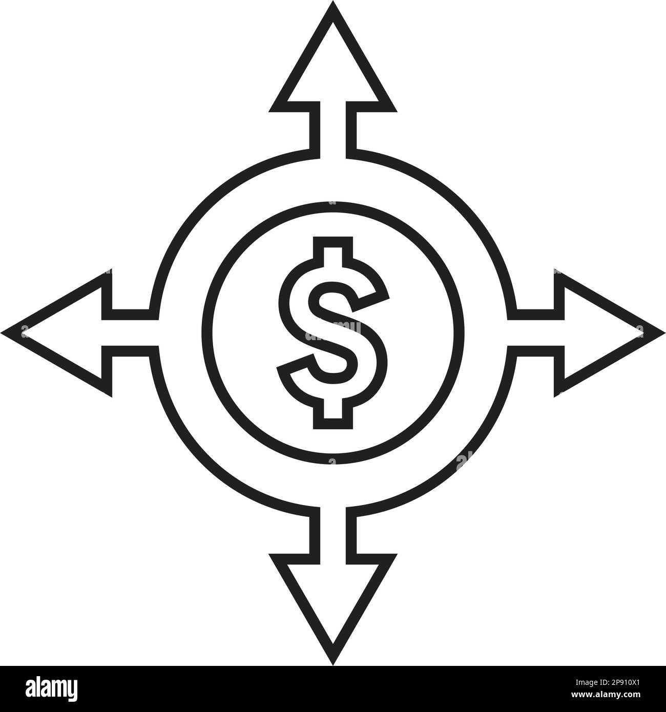 Money goals icon. Editable Vector EPS. Meticulously design and Well ...
