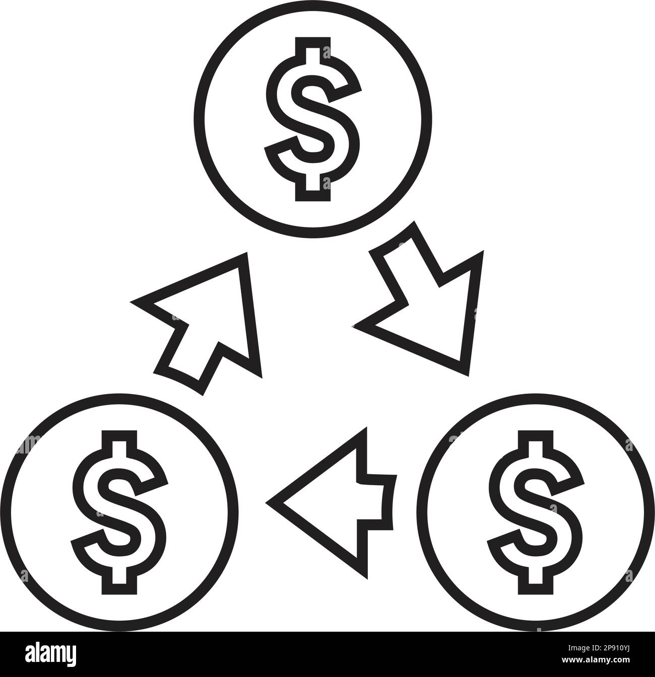 Money recycle icon. Editable Vector EPS. Meticulously design and Well ...