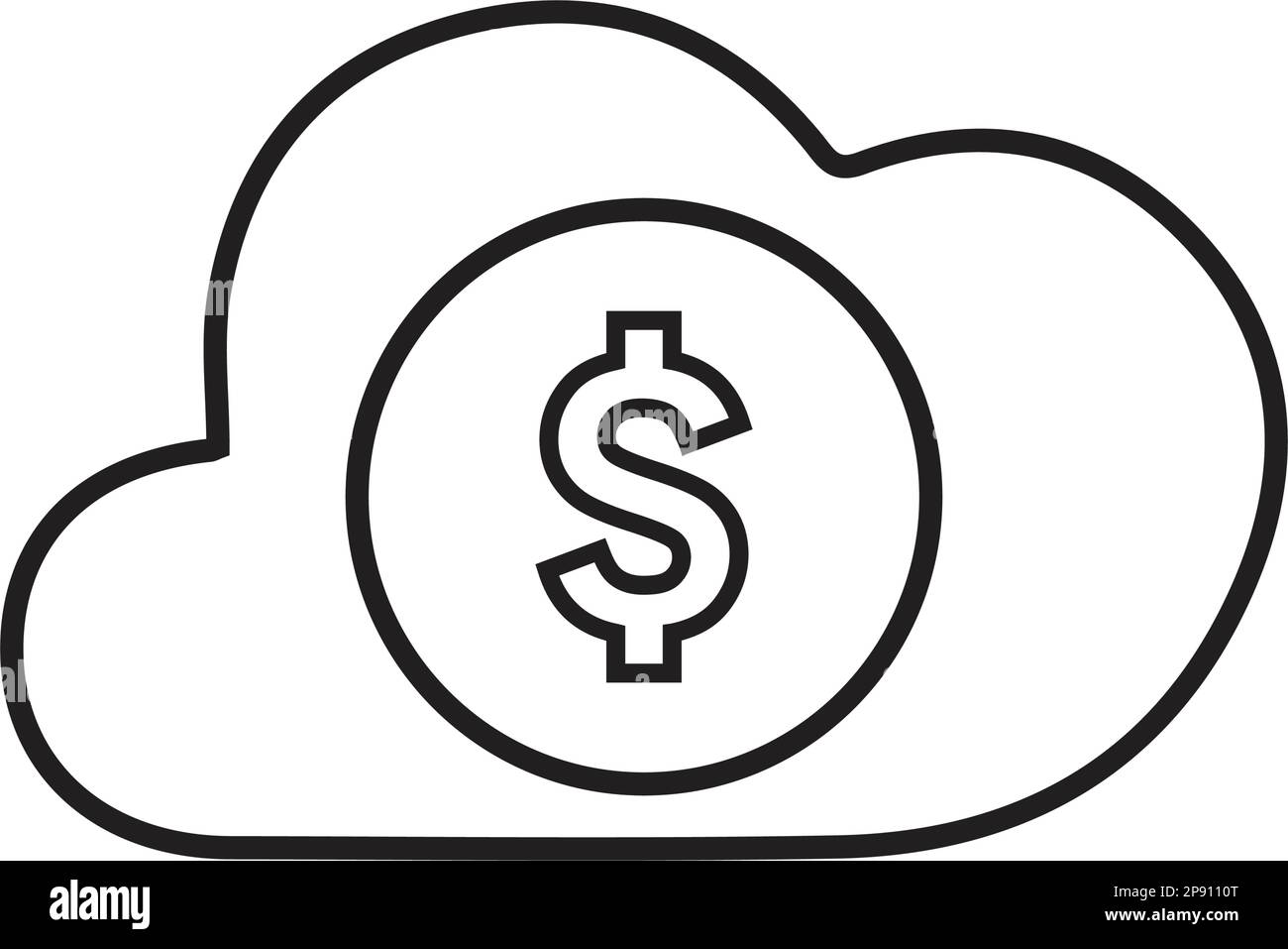 Money rain icon. Editable Vector EPS. Meticulously design and Well ...