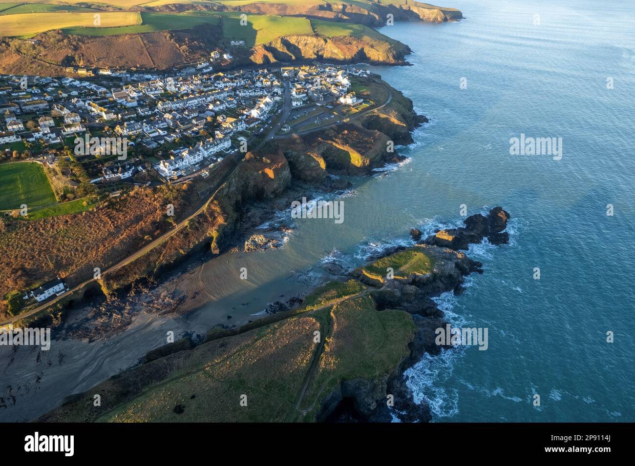 Padstow cornwall view aerial hi-res stock photography and images - Alamy