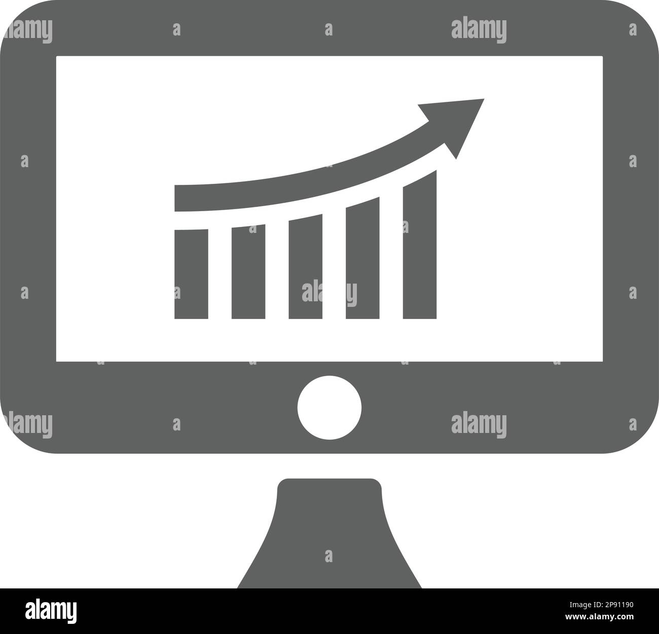 Seo Monitoring Icon Simple Vector Illustration Isolated On A White Background Stock Vector