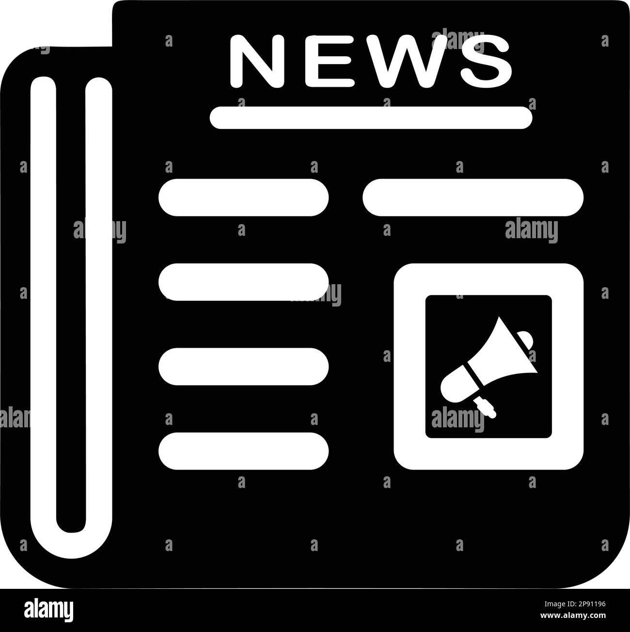 Press release icon. Editable Vector EPS. Meticulously design and Well ...