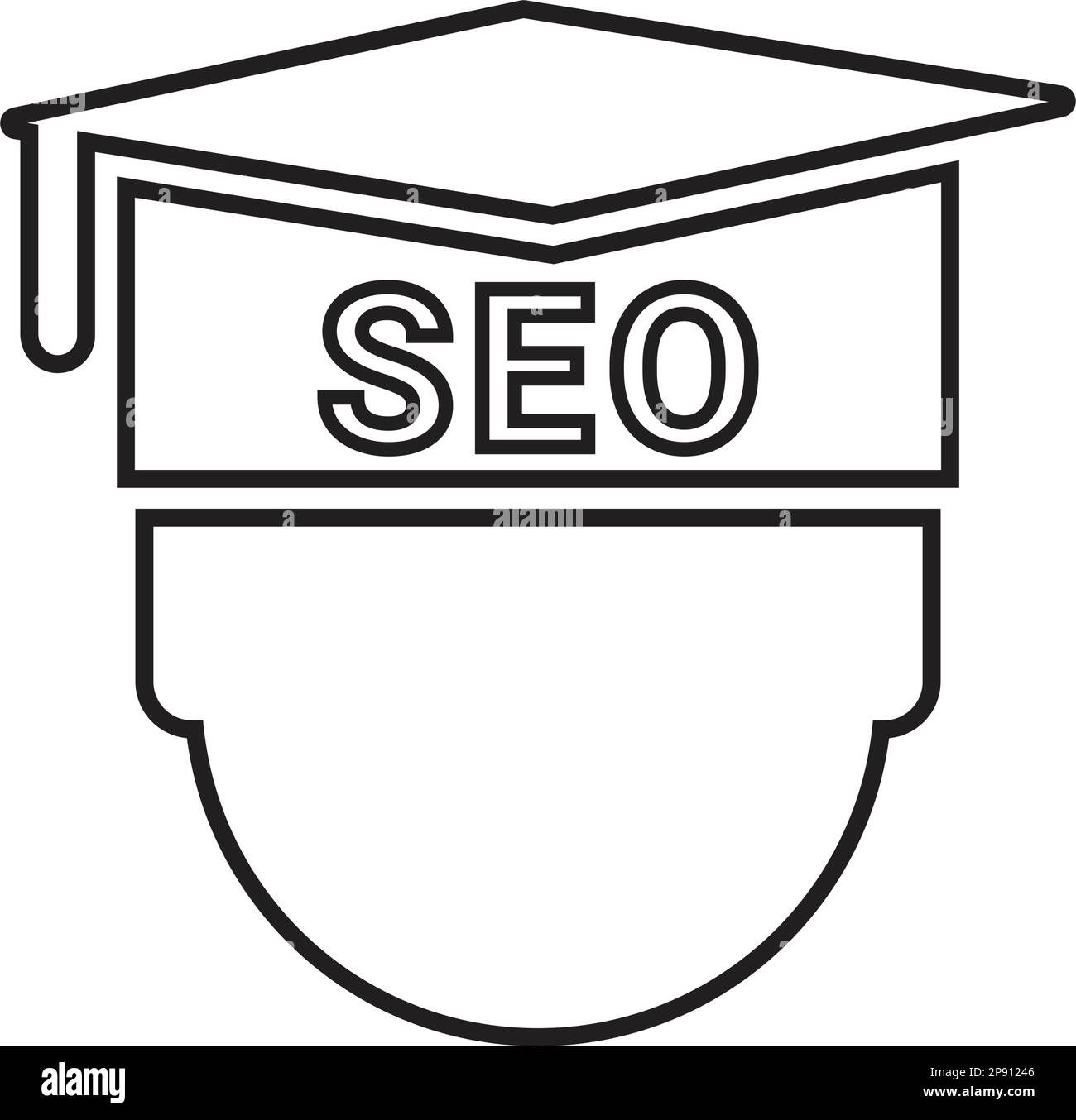SEO academy icon. Well organized simple vector and meticulously design ...