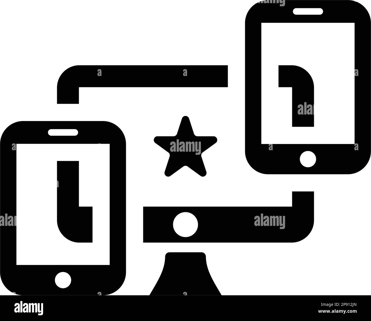 Responsive design icon. Well organized simple vector and meticulously ...