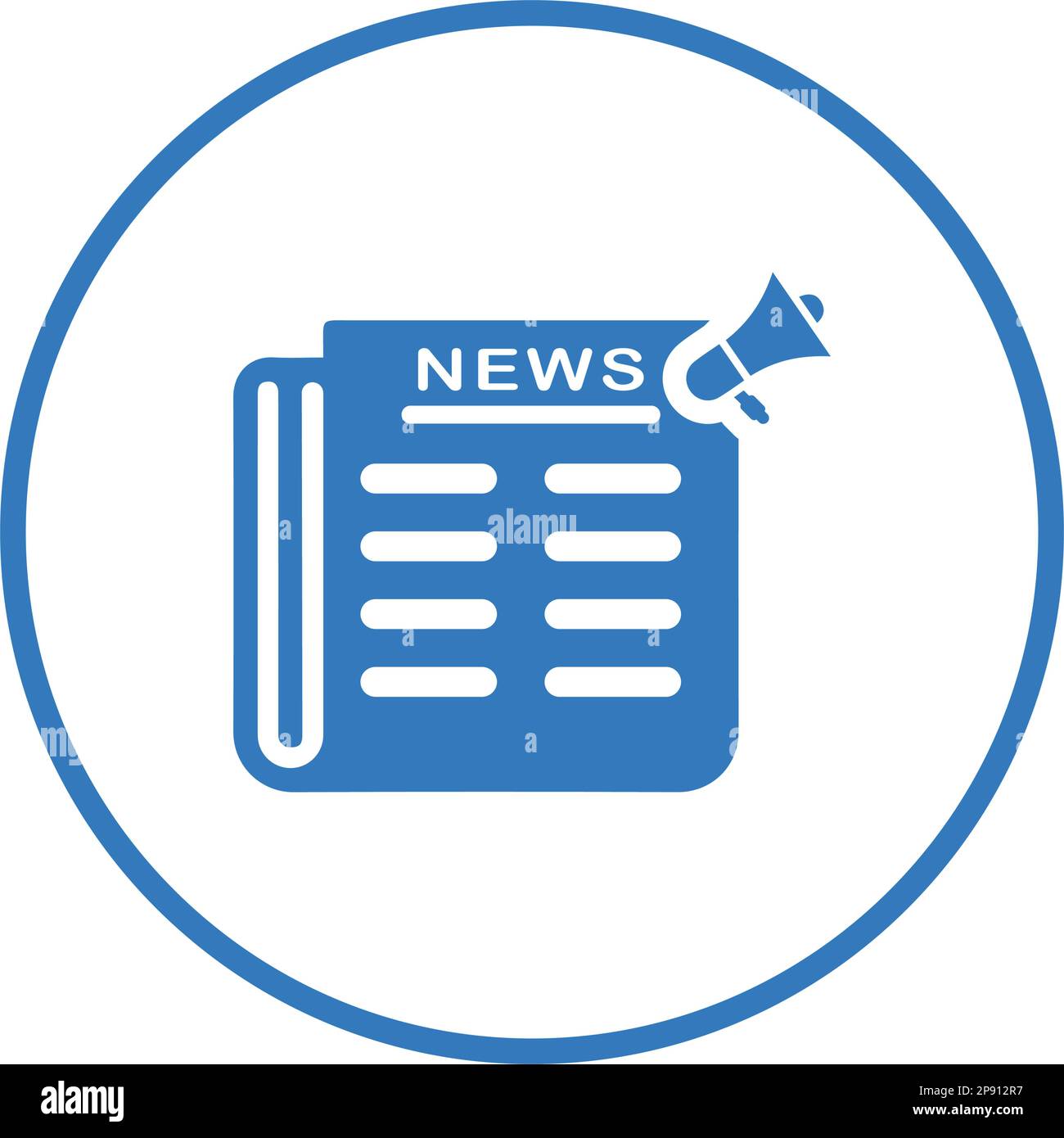 SEO news icon. Simple vector illustration isolated on a white ...