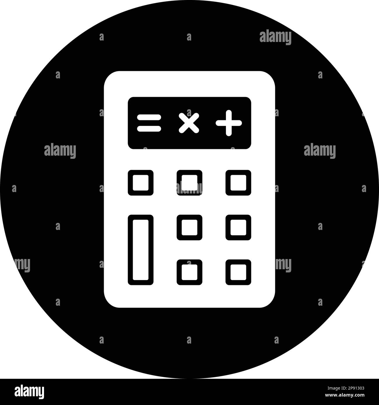 SEO calc icon. Simple vector illustration isolated on a white ...