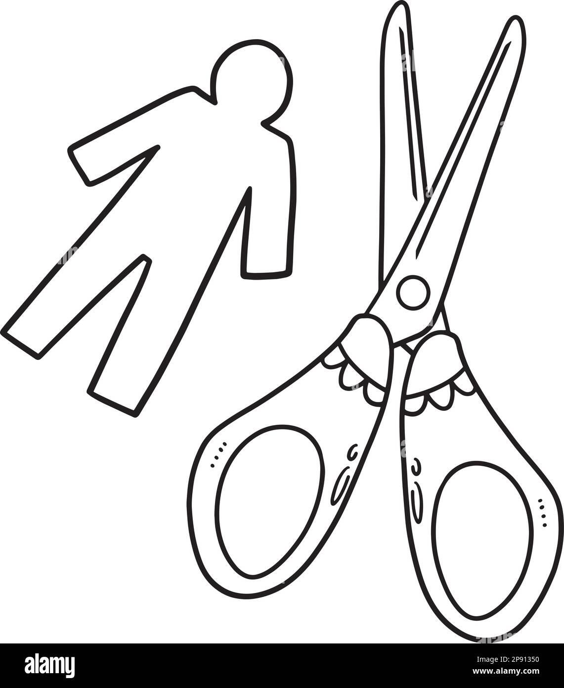 Scissors Coloring Page