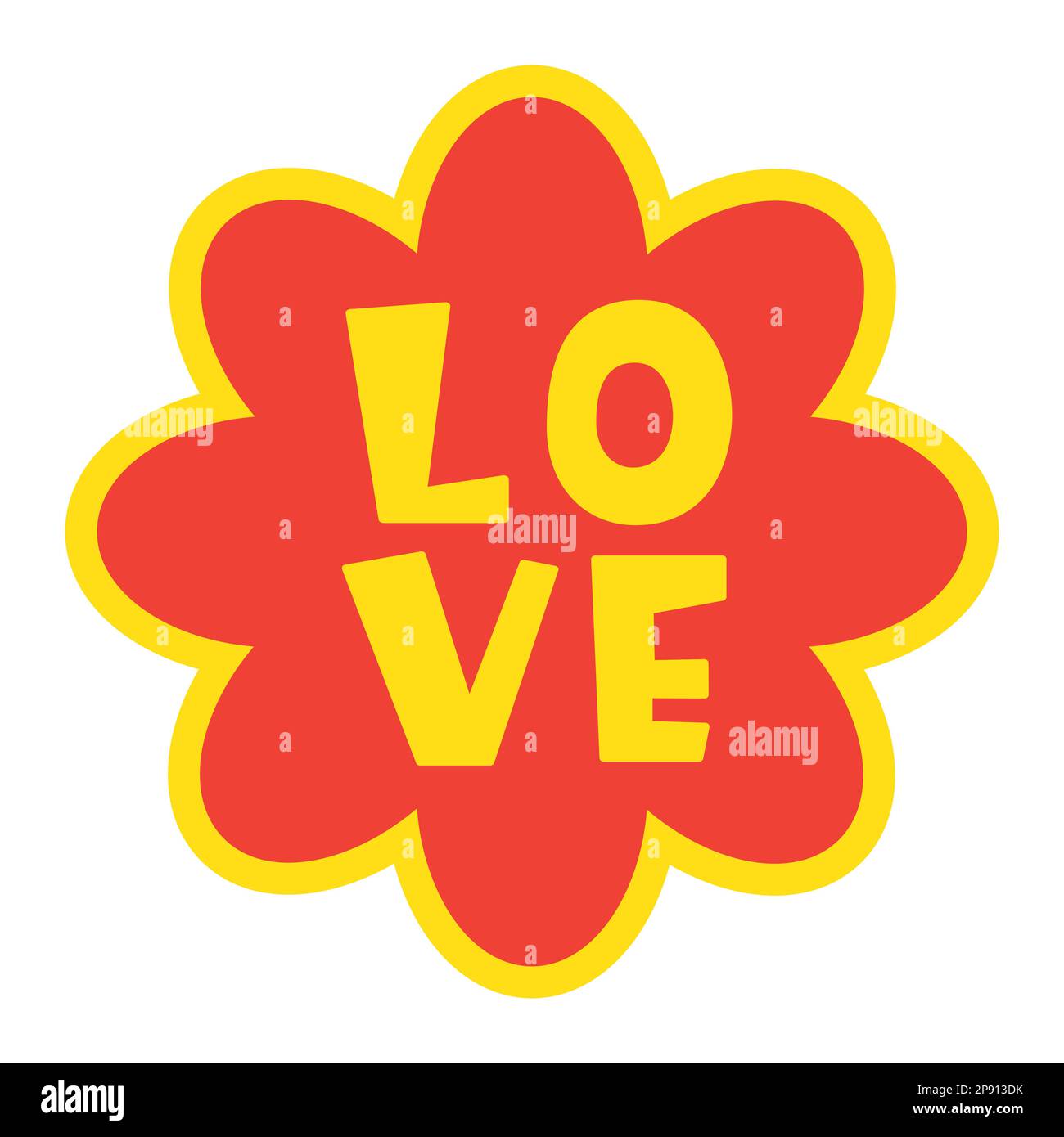 Love label sticker with handwritten expression Stock Vector Image & Art ...