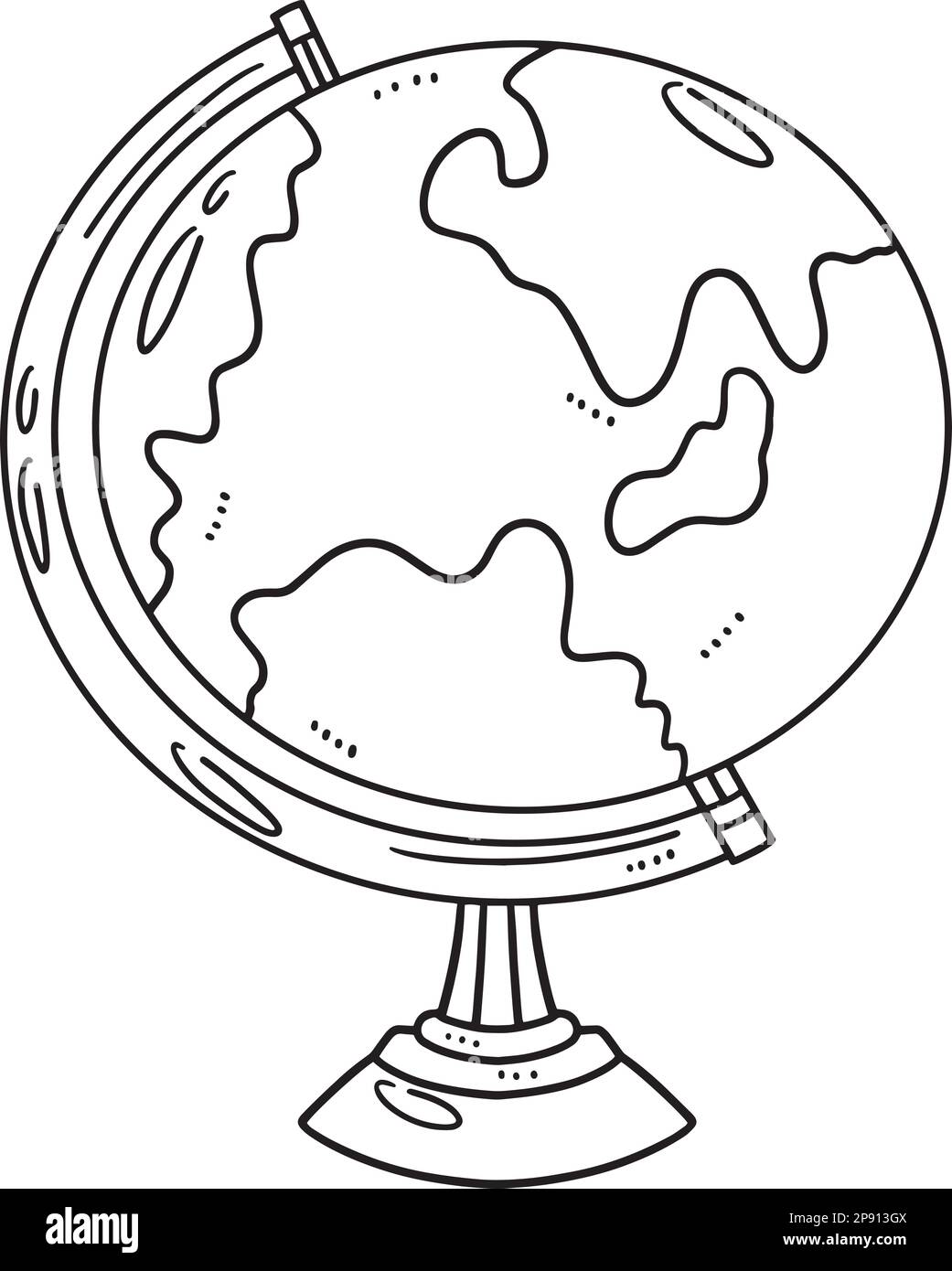 Globe Isolated Coloring Page for Kids Stock Vector Image & Art - Alamy Globe Isolated Coloring Page for Kids Stock Vector Image & Art - Alamy