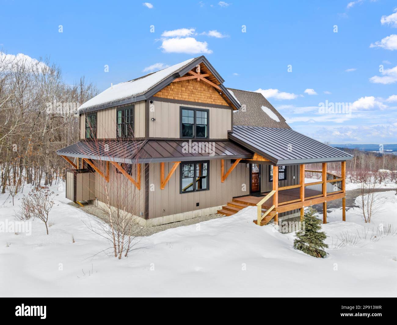 The unique custom home with rustic and modern design which located in ...