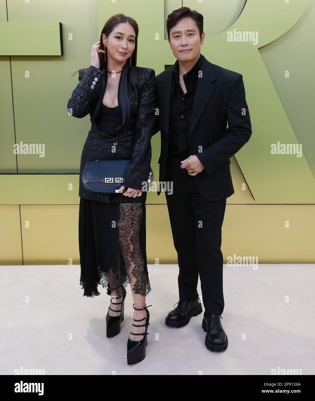 Los Angeles, USA. 09th Mar, 2023. (L-R) Lee Min-jung and Lee Byung-hun ...