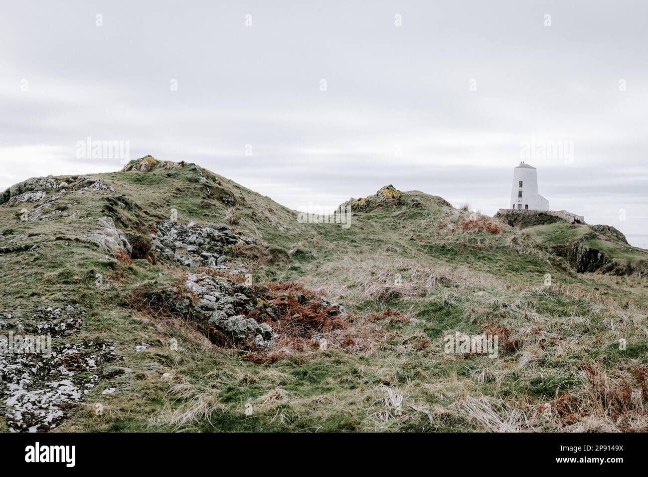 Llanddwyn Island, Snowdonia, North Wales. Featuring Twr Mawr Lighthouse ...