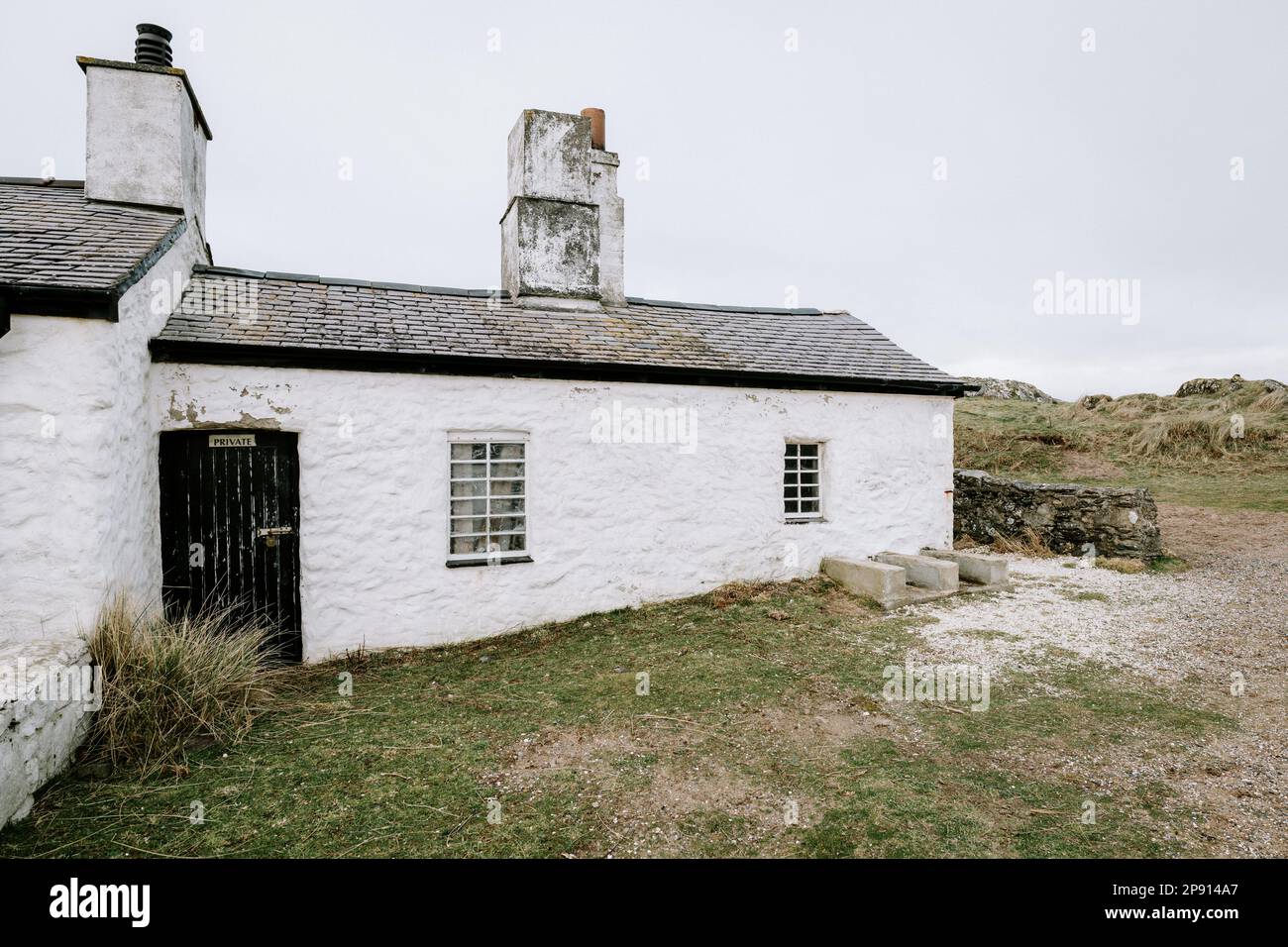 Llanddwyn Island, Snowdonia, North Wales. Featuring Twr Mawr Lighthouse ...