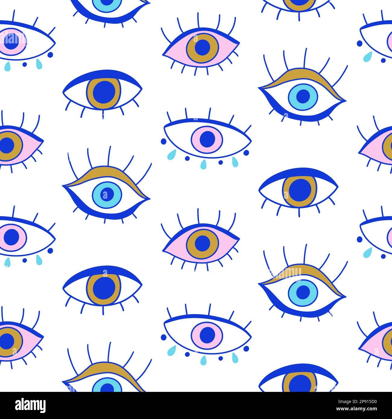 Evil eyes seamless pattern Stock Vector Image & Art - Alamy