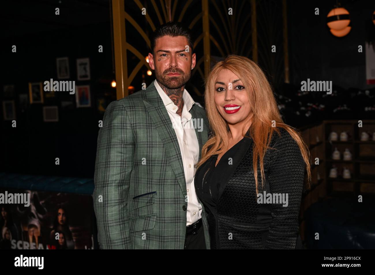 London, UK. 9th March 2023. Robbie McMahon and WitchNFamous attends The ...