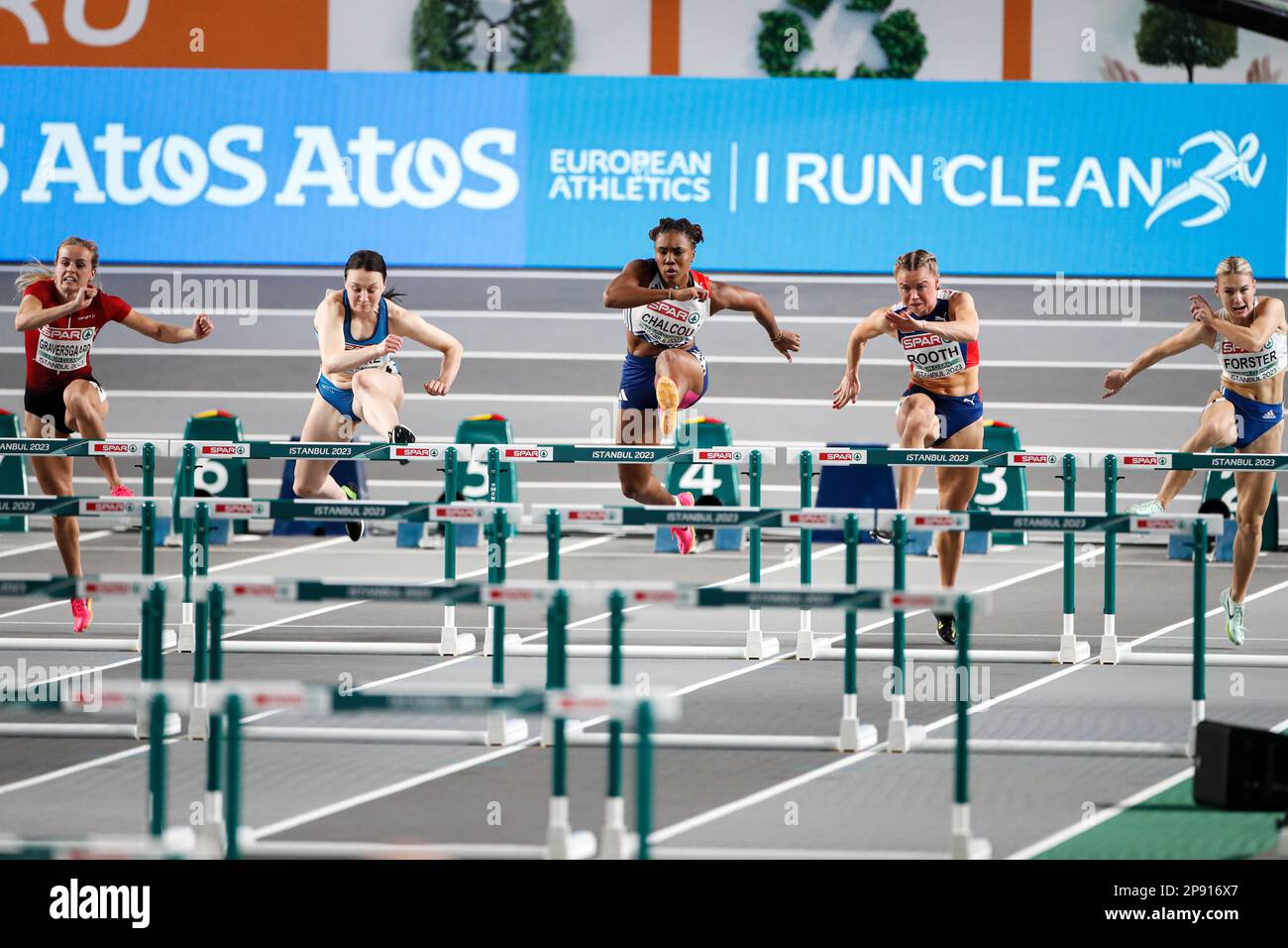 Istanbul, Turkey, 4 March 2023. Judy Chalcou of France, Andrea Rooth of ...