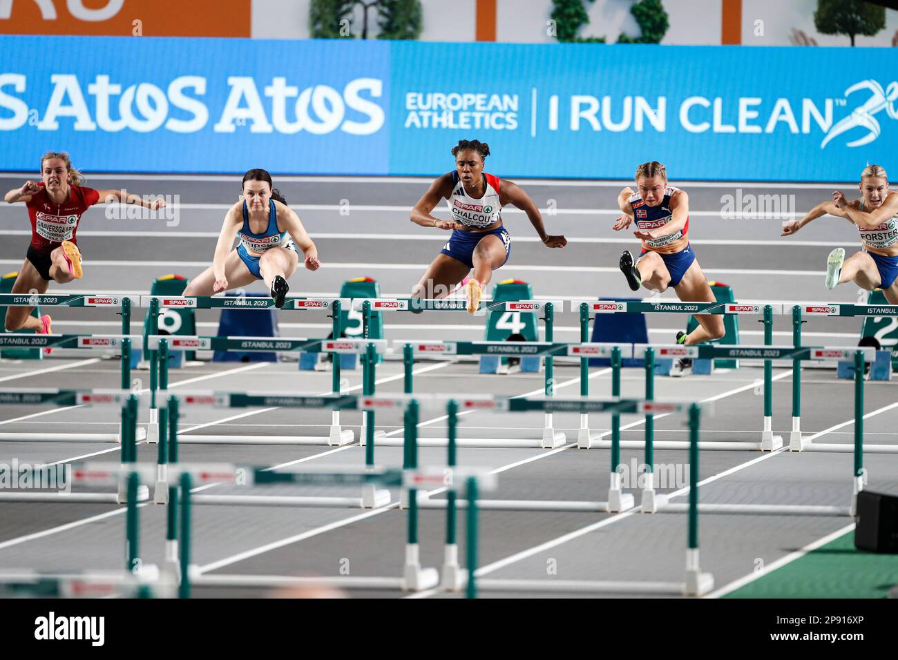 Istanbul, Turkey, 4 March 2023. Judy Chalcou of France, Andrea Rooth of ...