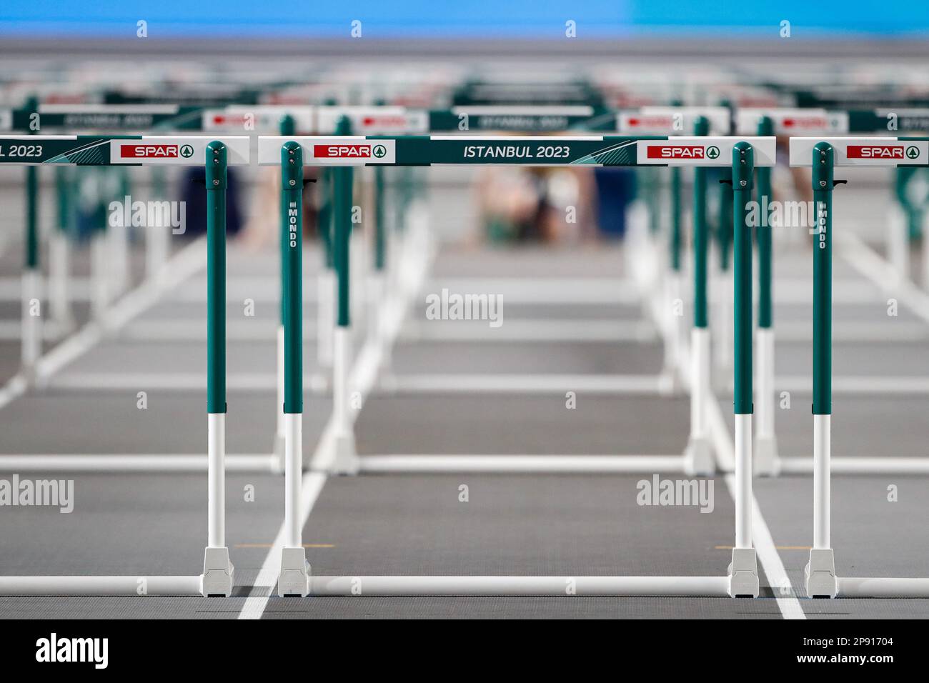 Istanbul, Turkey, 4 March 2023. General view of the hurdles during the ...