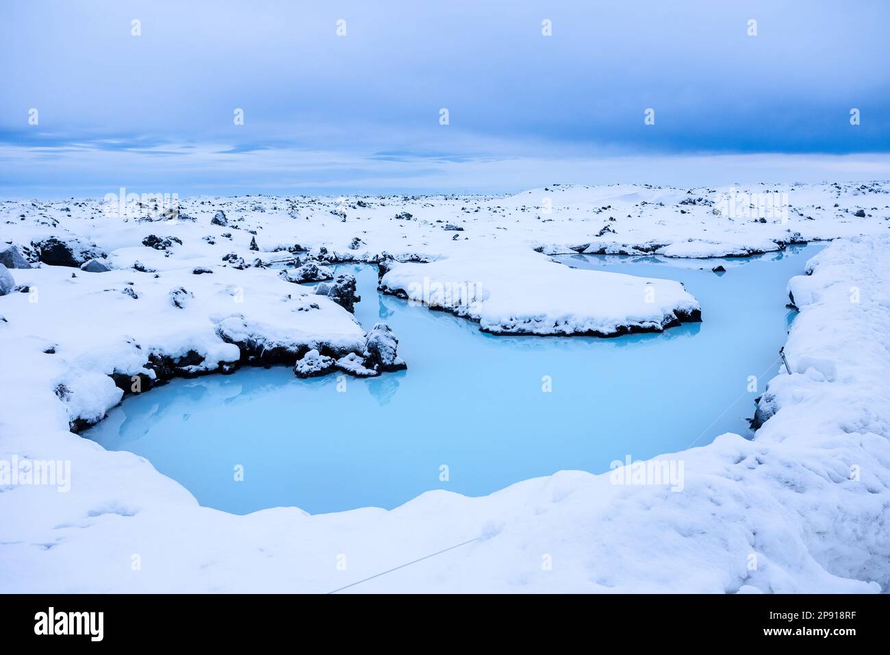Landscape around Iceland's famous Blue Lagoon and near the Svartsengi ...