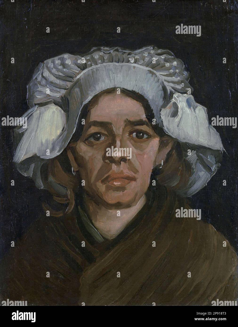Head of a woman (March 1885 - 1885) by Vincent van Gogh Stock Photo - Alamy