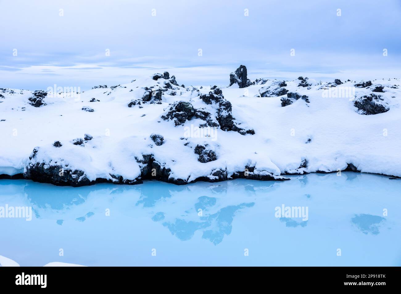 Landscape around Iceland's famous Blue Lagoon and near the Svartsengi ...