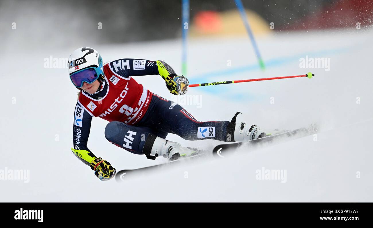 YEAR 20230310 Ragnhild Mowinckel, Norway, during the first run in the ...