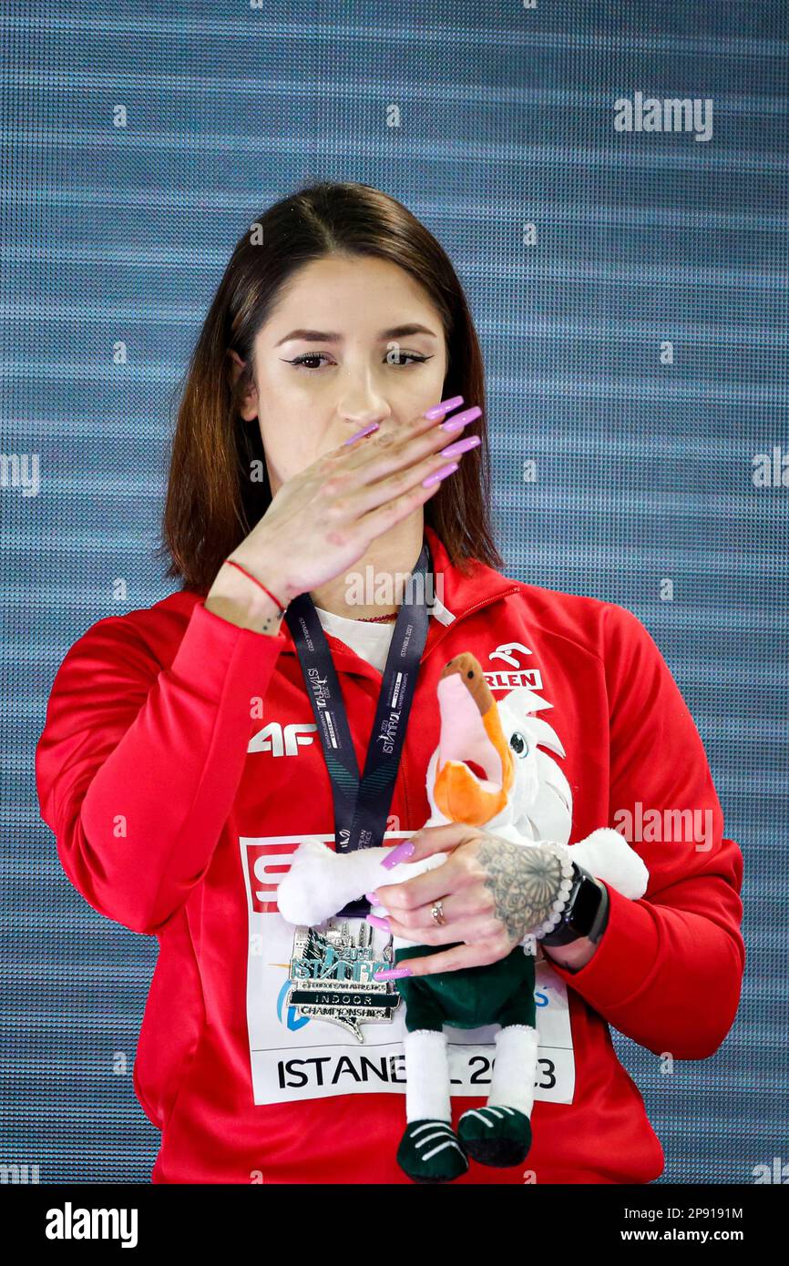 Istanbul, Turkey, 4 March 2023. Ewa Swoboda of Poland reacts during the ...