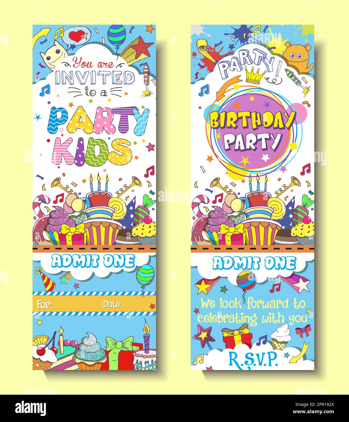 Invitation ticket leaflet card hi-res stock photography and images - Alamy