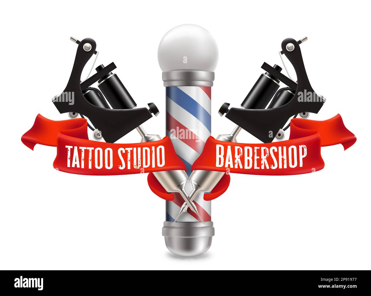 Barbershop tattoo parlor Stock Vector Images - Alamy