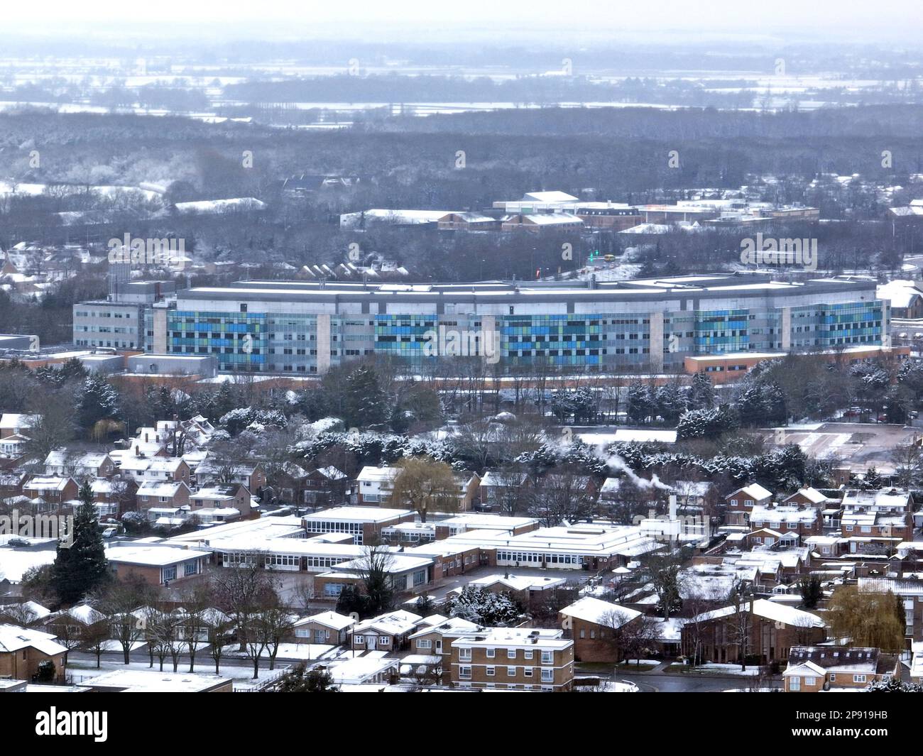 Peterborough, UK. 09th Mar, 2023. Peterborough City Hospital behind ...